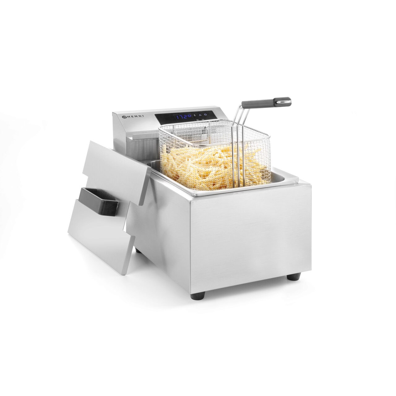 Friteuza electrica profesionala, 8 litri, 3500W, Hendi Mastercook digitala, termostat reglabil 0 ...