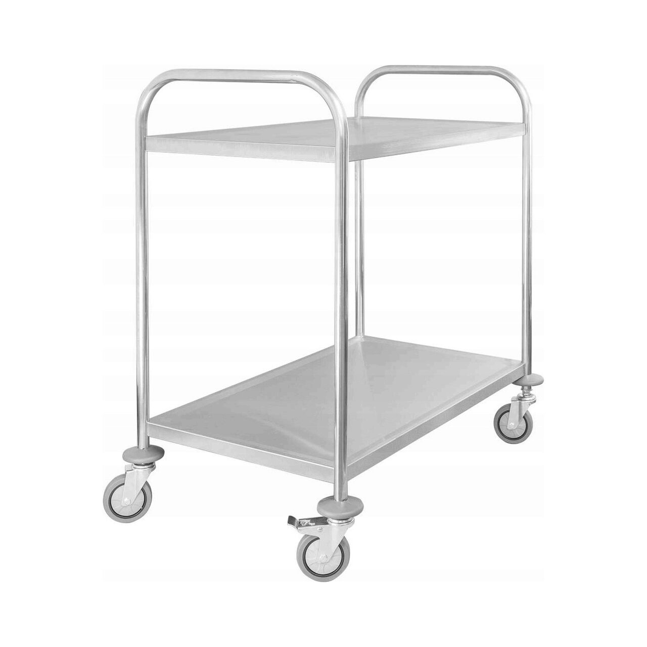 Carucior servire din inox cu 2 rafturi, HENDI SMART, sarcina un raft 50 ...