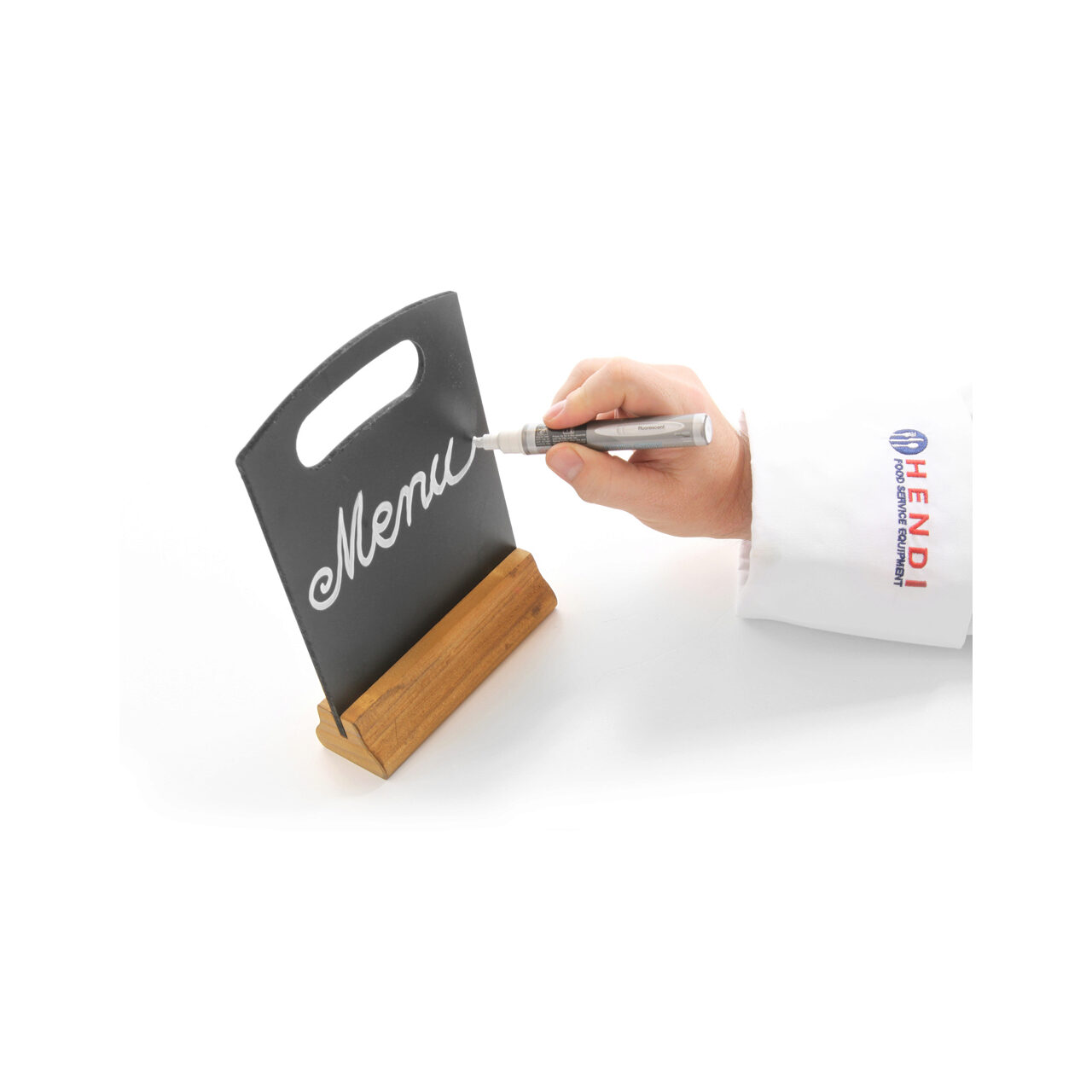 Tabla meniu, suport lemn, 210x320 mm, Hendi, 2 fete pt scris | Livrare ...