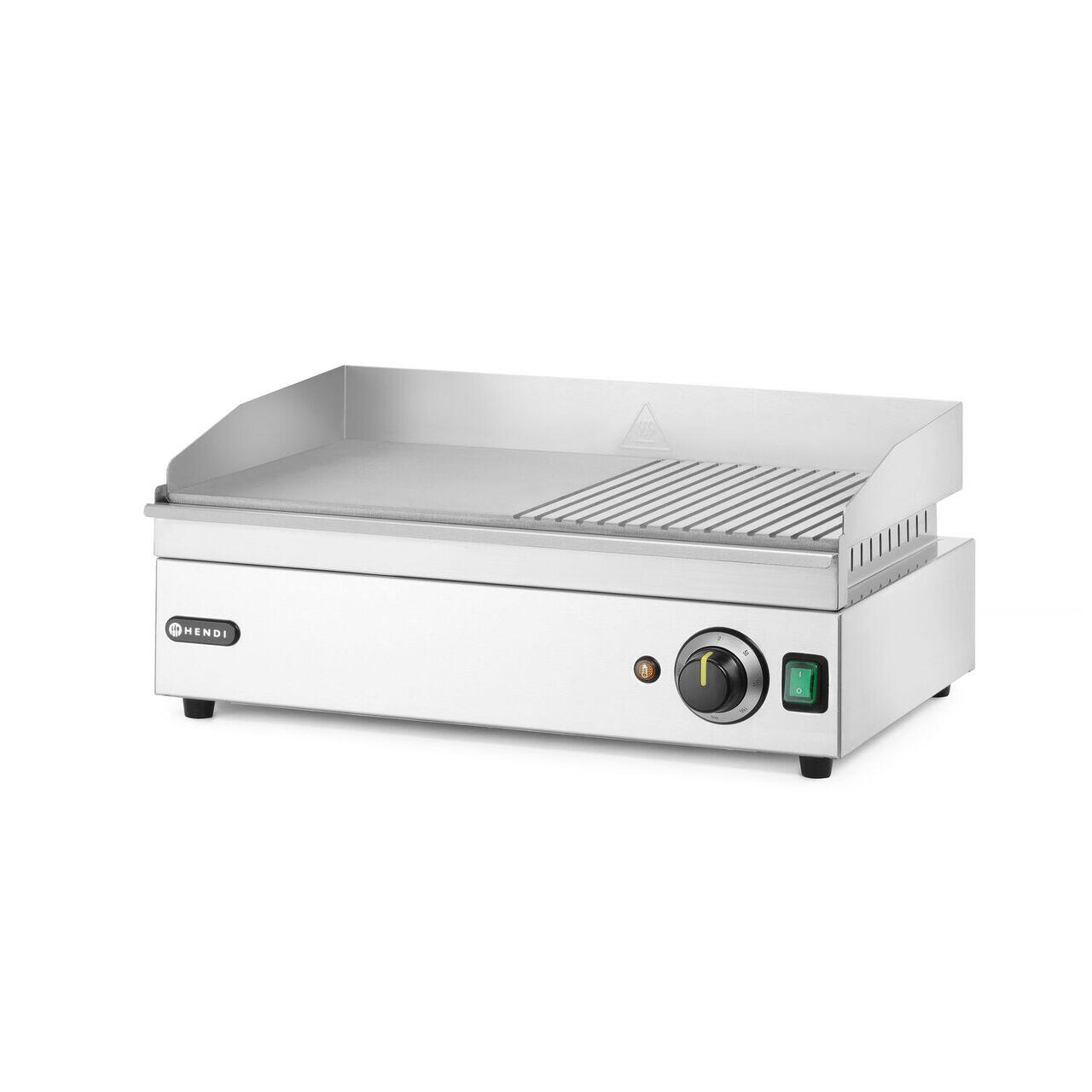 Gratar electric HENDI, Kitchen 1/2 neted, 1/2 striat 220-240V/2400W ...