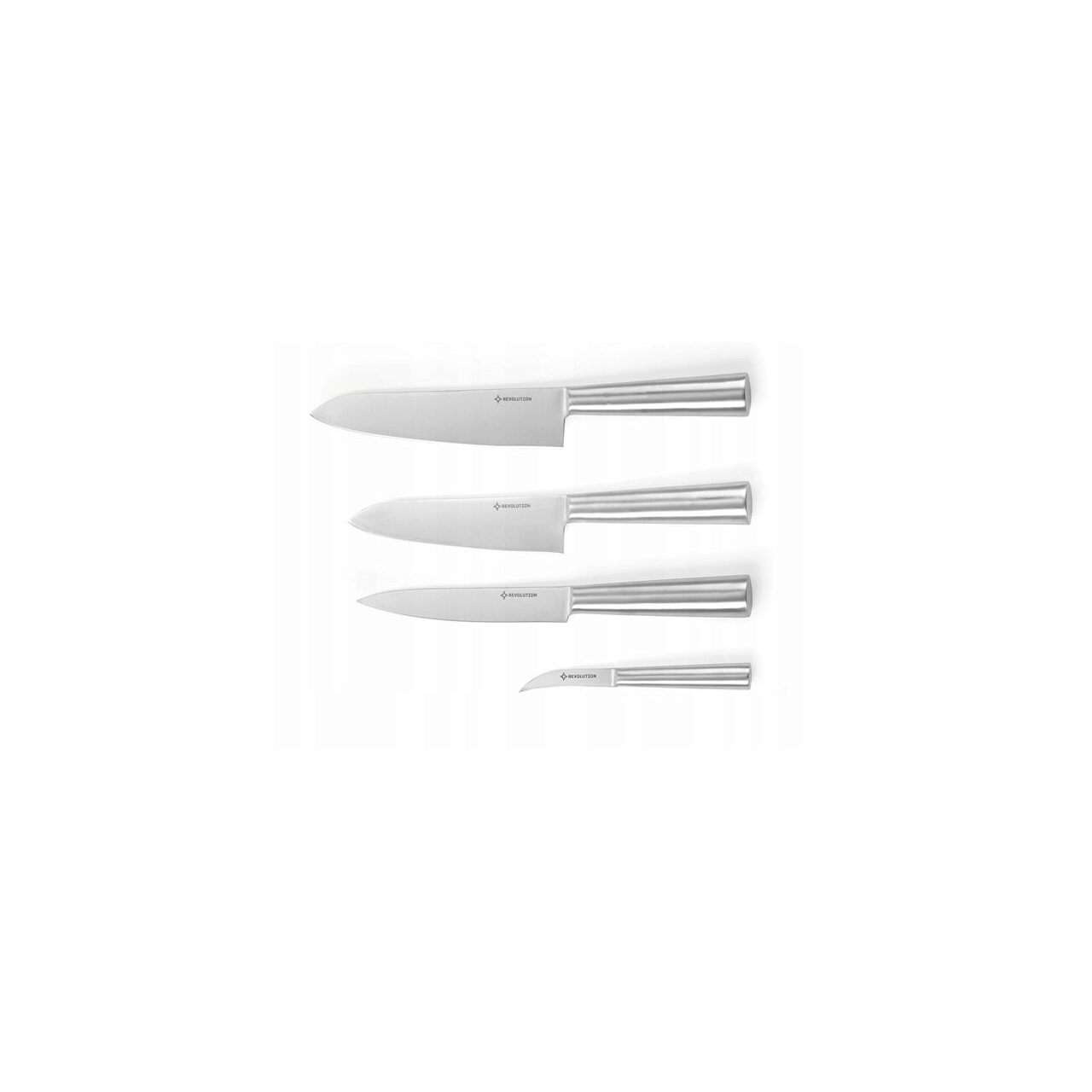 Set 4 cutite profesionale din inox, Hendi, cutite inluse: bucatarului ...