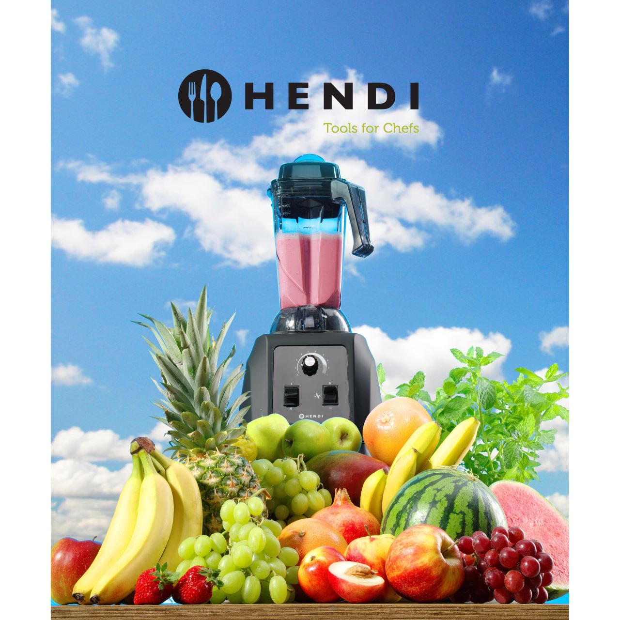 Blender profesional 1500 W, cana policarbonat 2.5 lt, Hendi, 14000 ...