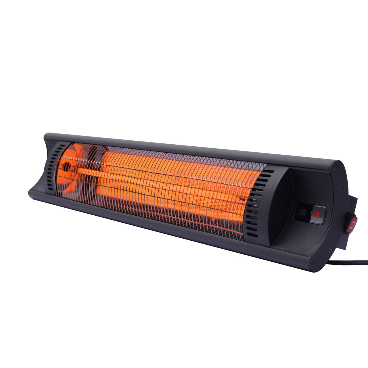 Incalzitor terasa Patio cu infrarosu, negru Hendi, 220-240V/2000W ...