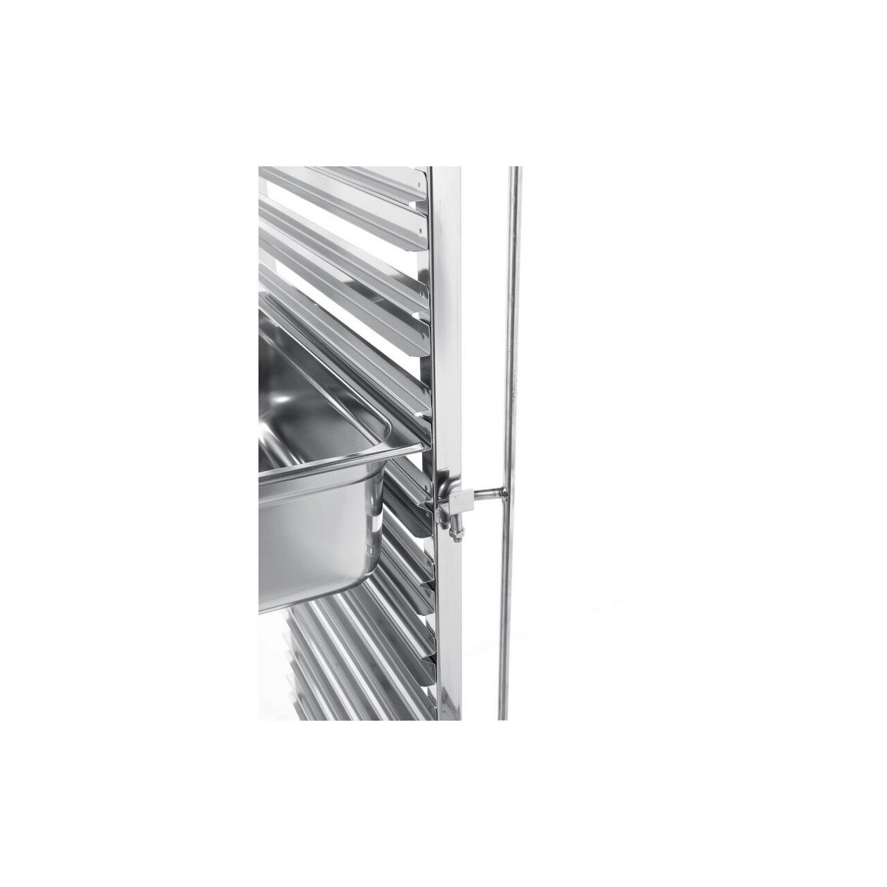 Carucior pentru debarasare tavi, cu roti, capacitate dubla 2 x 15 tavi ...