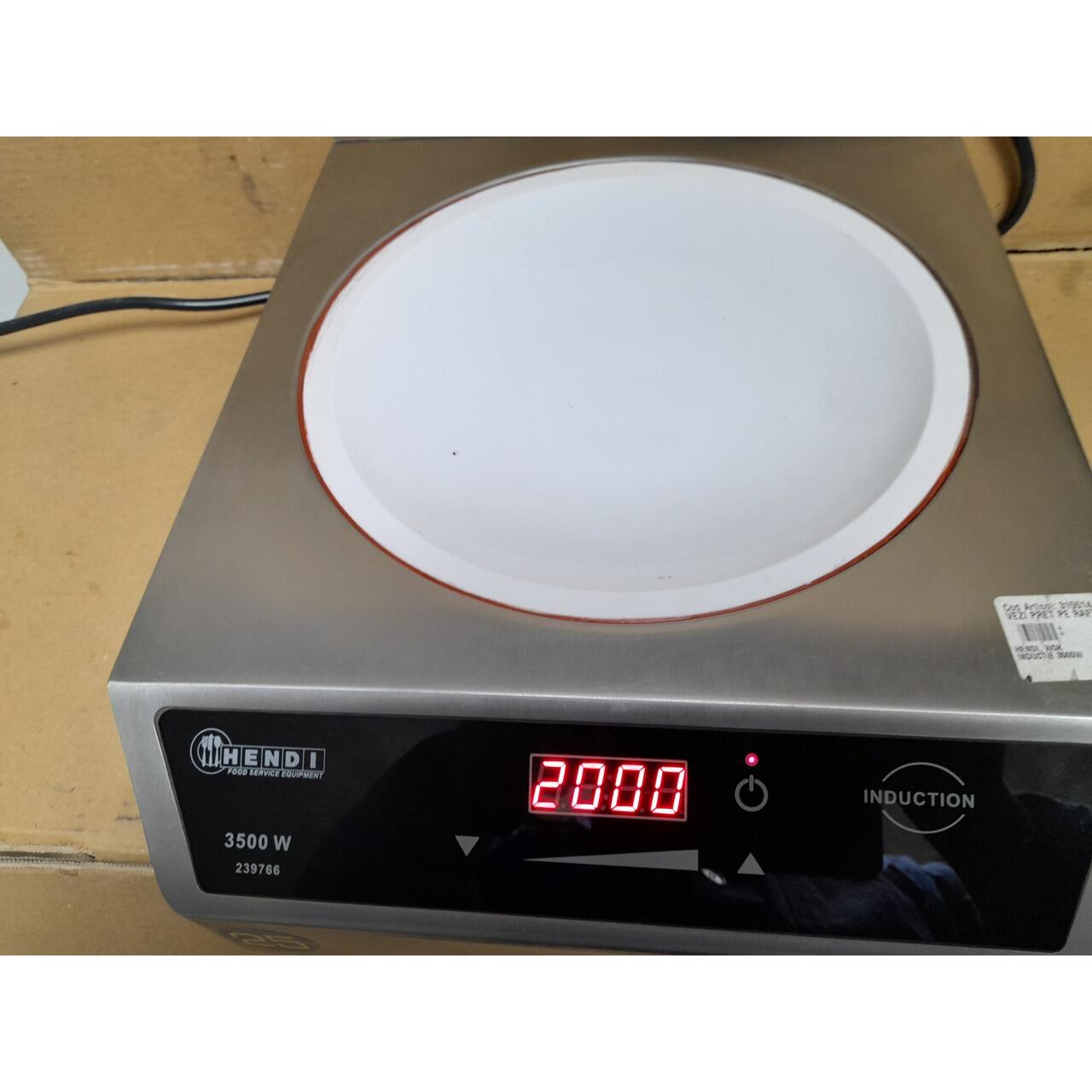 Plita inductie 3500 pt. Wok Hendi 340x450x(H)120 mm, 3500 W, 230 V - HENDI