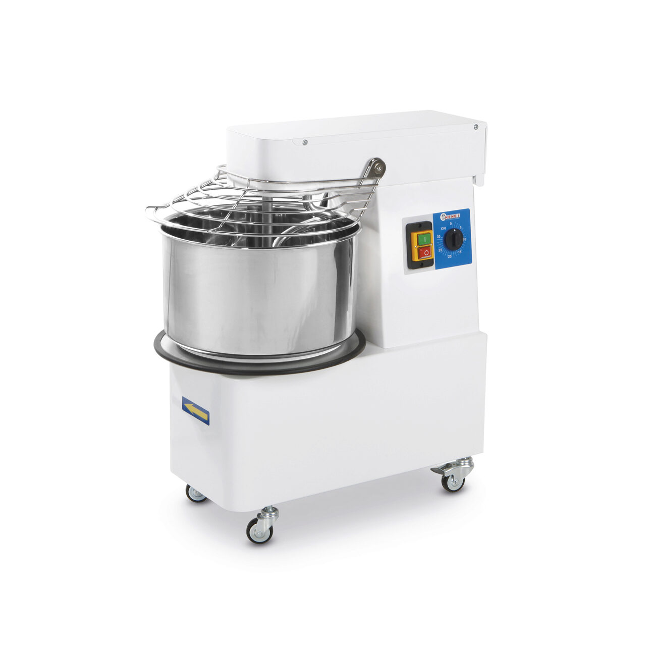 Mixer profesional spirala cu vas fix, 1 viteza, echipat cu roti ...