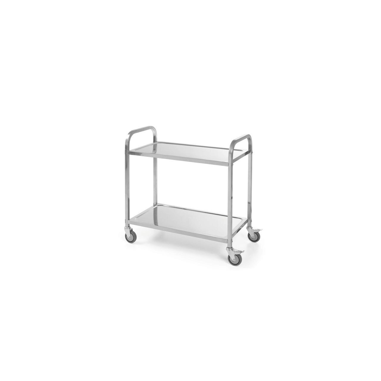 Carucior servire din inox cu 2 rafturi, HENDI SMART, sarcina un raft 50 ...