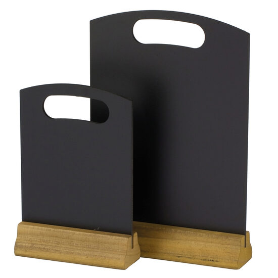 Tabla meniu, suport lemn, 210x320 mm, Hendi, 2 fete pt scris | Livrare ...