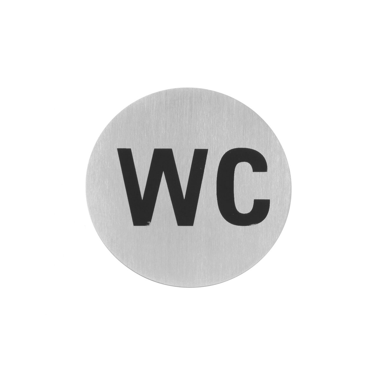 Semn Hendi pentru usa - Toaleta - 75 mm, otel inoxidabil | Livrare ...