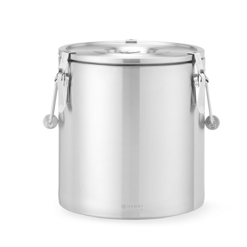 Container transport alimente,22L, inox, HENDI SMART, Ø330x(H)360mm ...