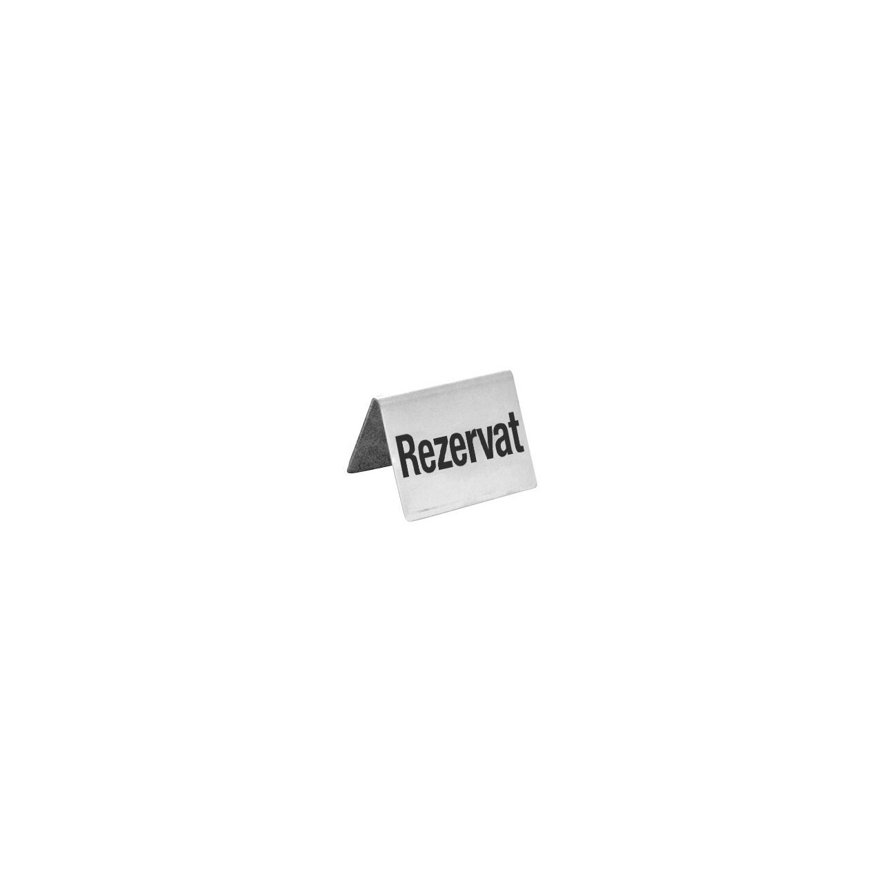 Semn pentru masa - Rezervat/Reserved, inox, 4buc/set, 50x35x(h)40 ...