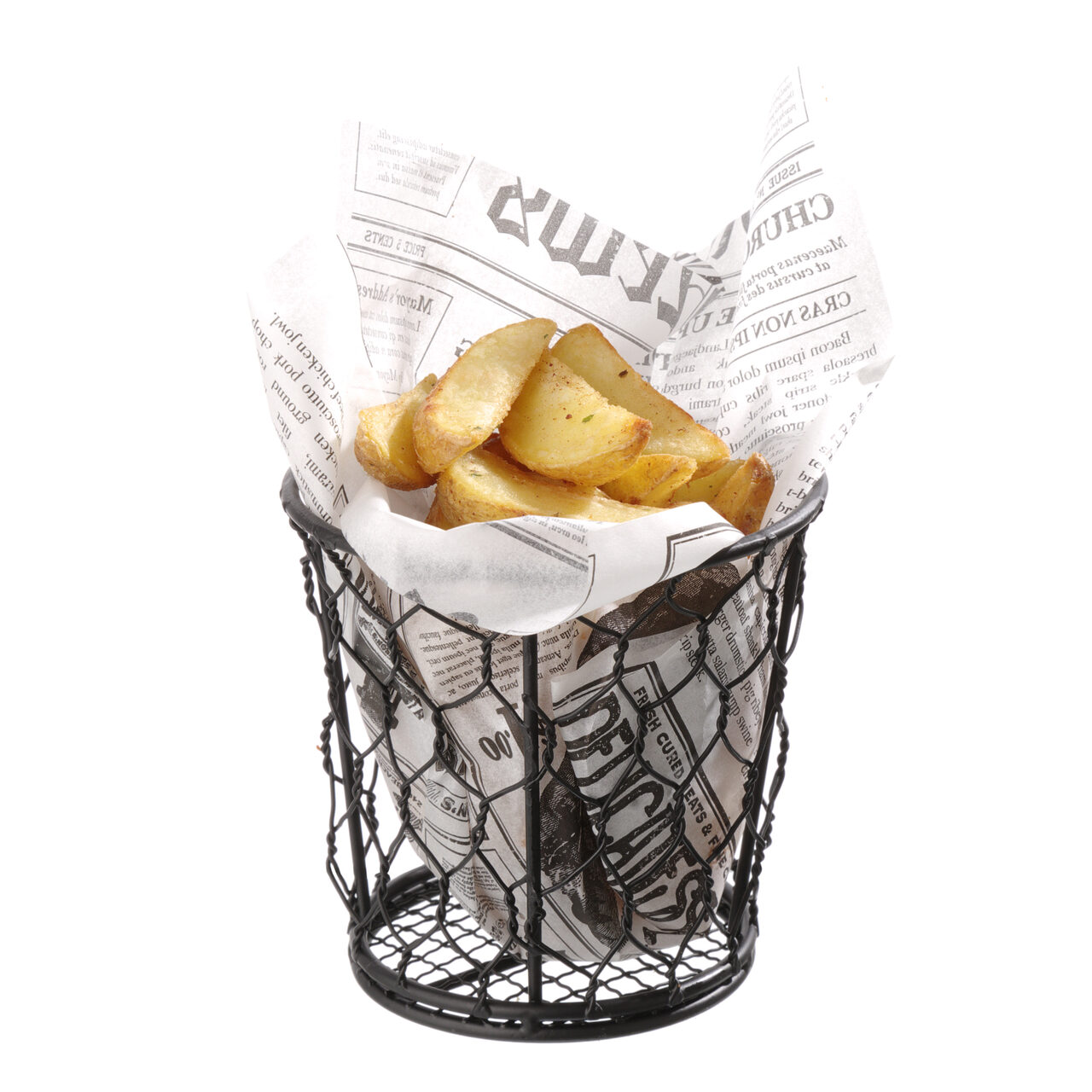 Cos servire din sarma, pentru servire snacks, Hendi, 120x(h)110 mm ...